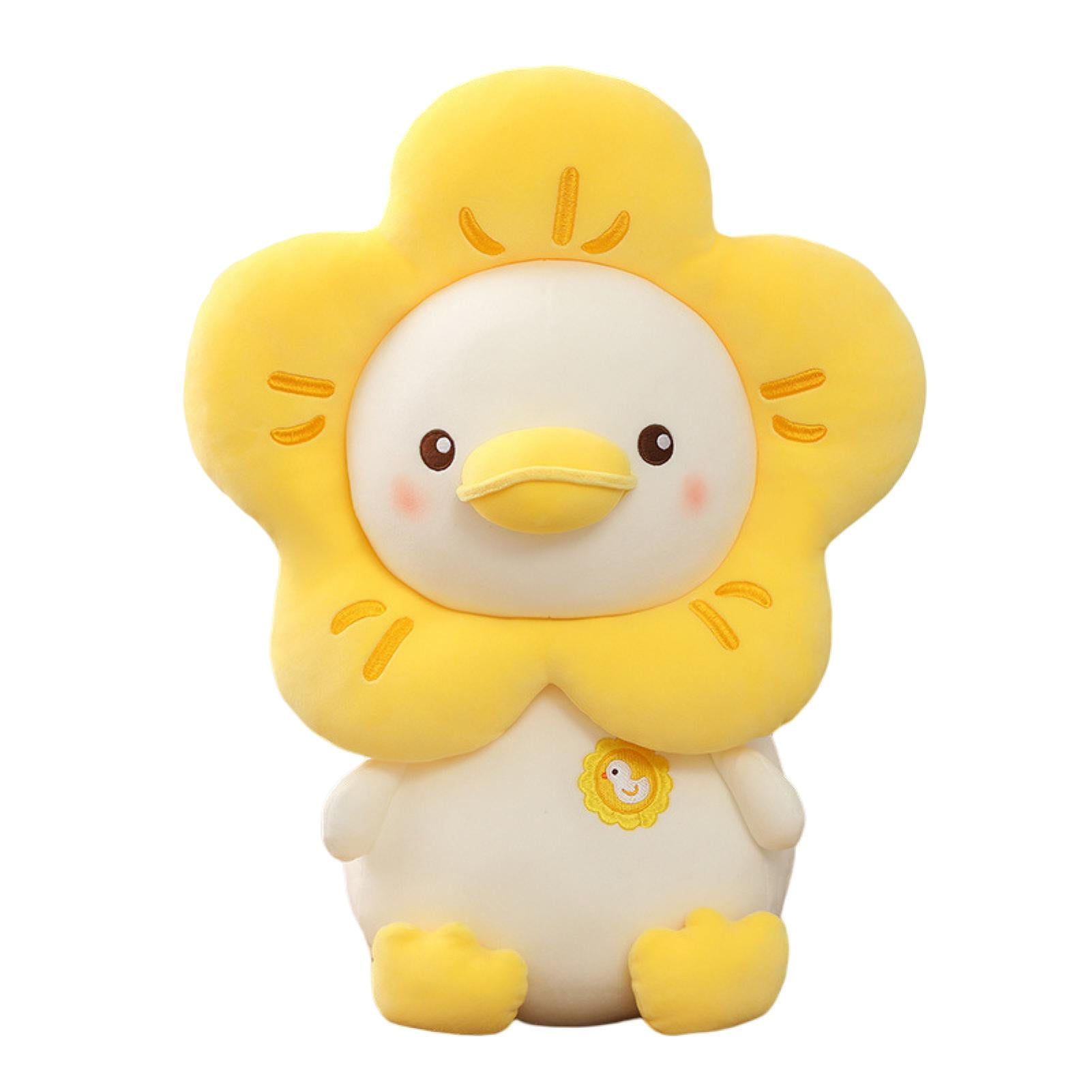 Duck Plush Toy PP Cotton Fully Filled Lovely Flower Duck Plushies ...