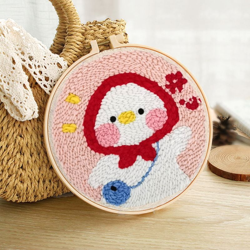 Duck Punch Needle Kits Adults Beginner, Handcraft DIY Craft Hoop Kit ...