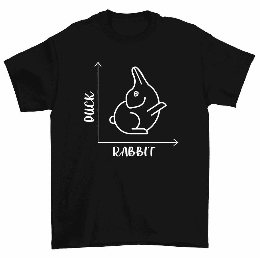 Duck Rabbit Graph Drawing Math Teacher T-Shirt Men Women - Walmart.com