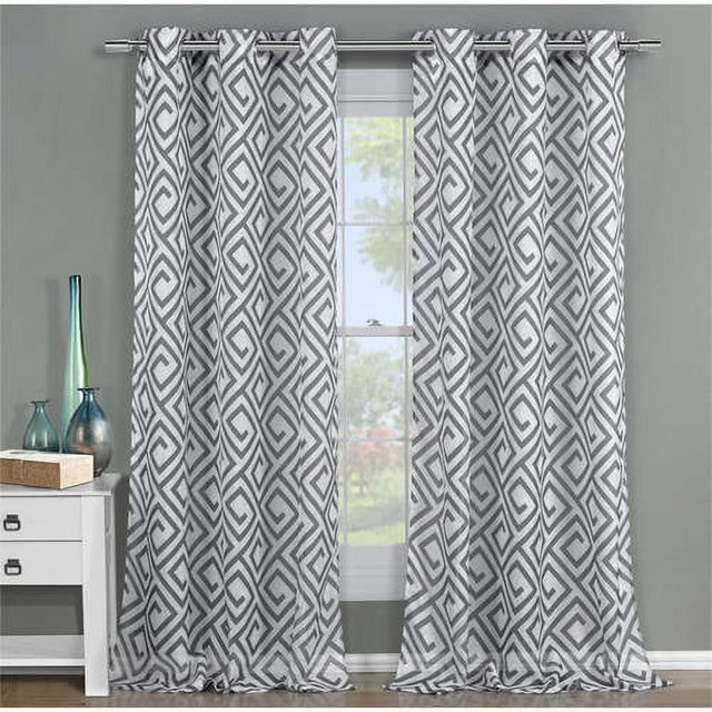 Duck River Anna Grommet Curtain Pair Panel - Polyester, Elegant Luxe ...