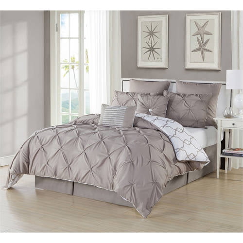 Duck River Textiles Esy Reversible Pintuck Printed 8 Piece Oversize