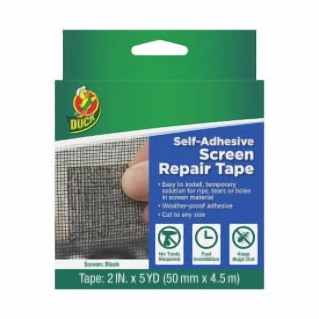 Duck Self-Adhesive Screen Repair Tape 2"x15' - Black - Walmart.com