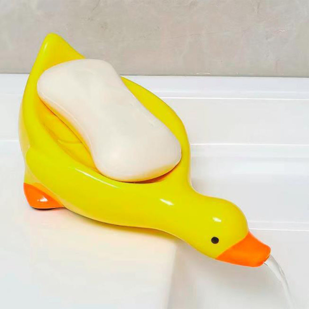 Duck Shape Soap Dish Soap Box Waterproof Non-slip Soap Dish for ...