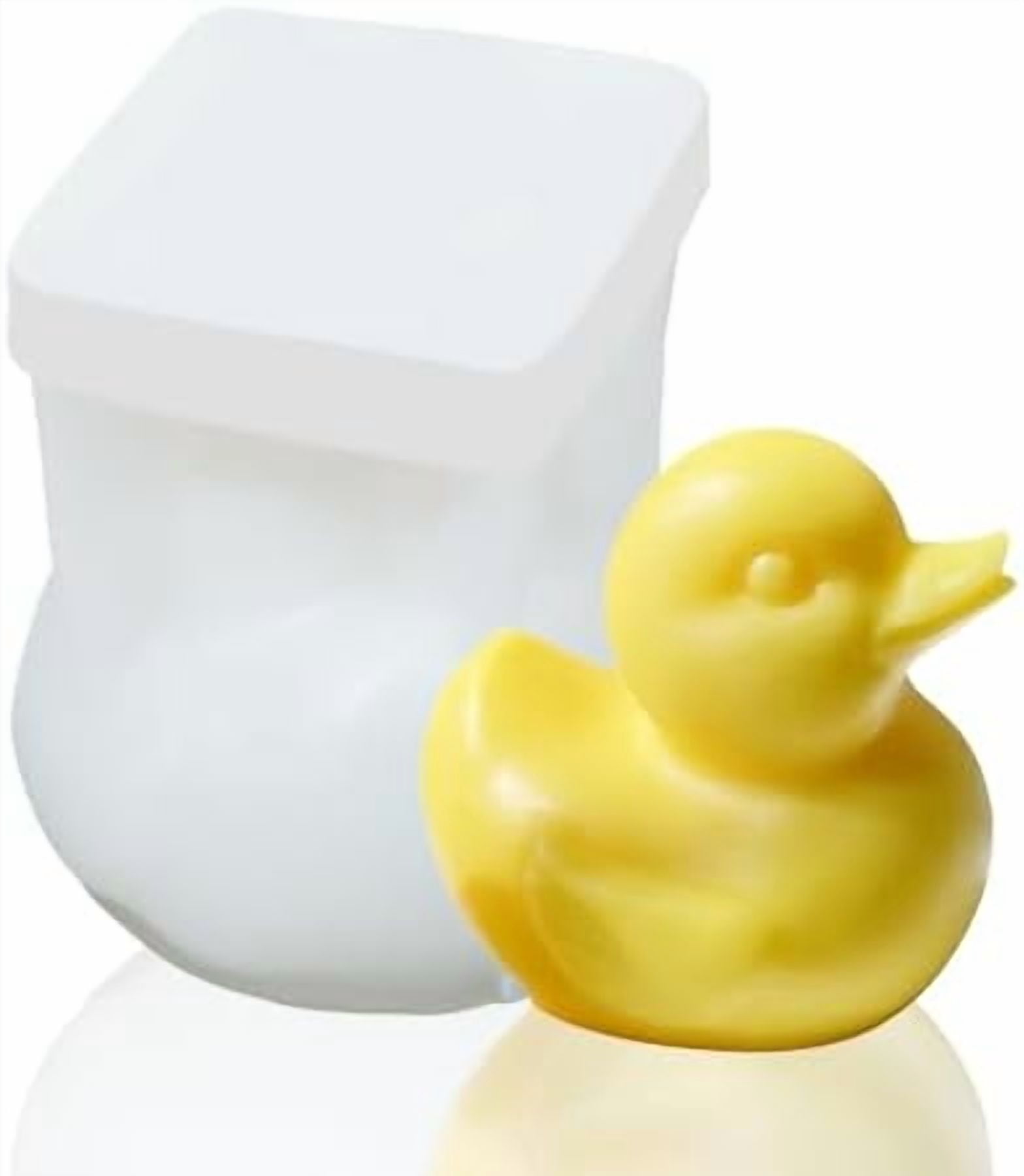 Duck Silicone Mold - 3D Duck-Shaped Candle & Chocolate Fondant Mold for ...