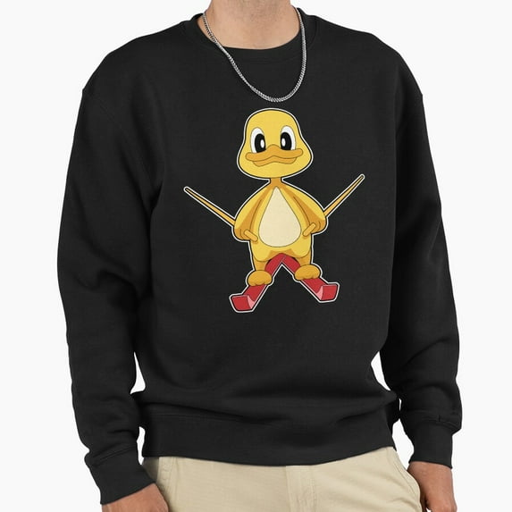 Duck Skier Skiing Winter Sports Bird Snow Activity Fun Pullover ...