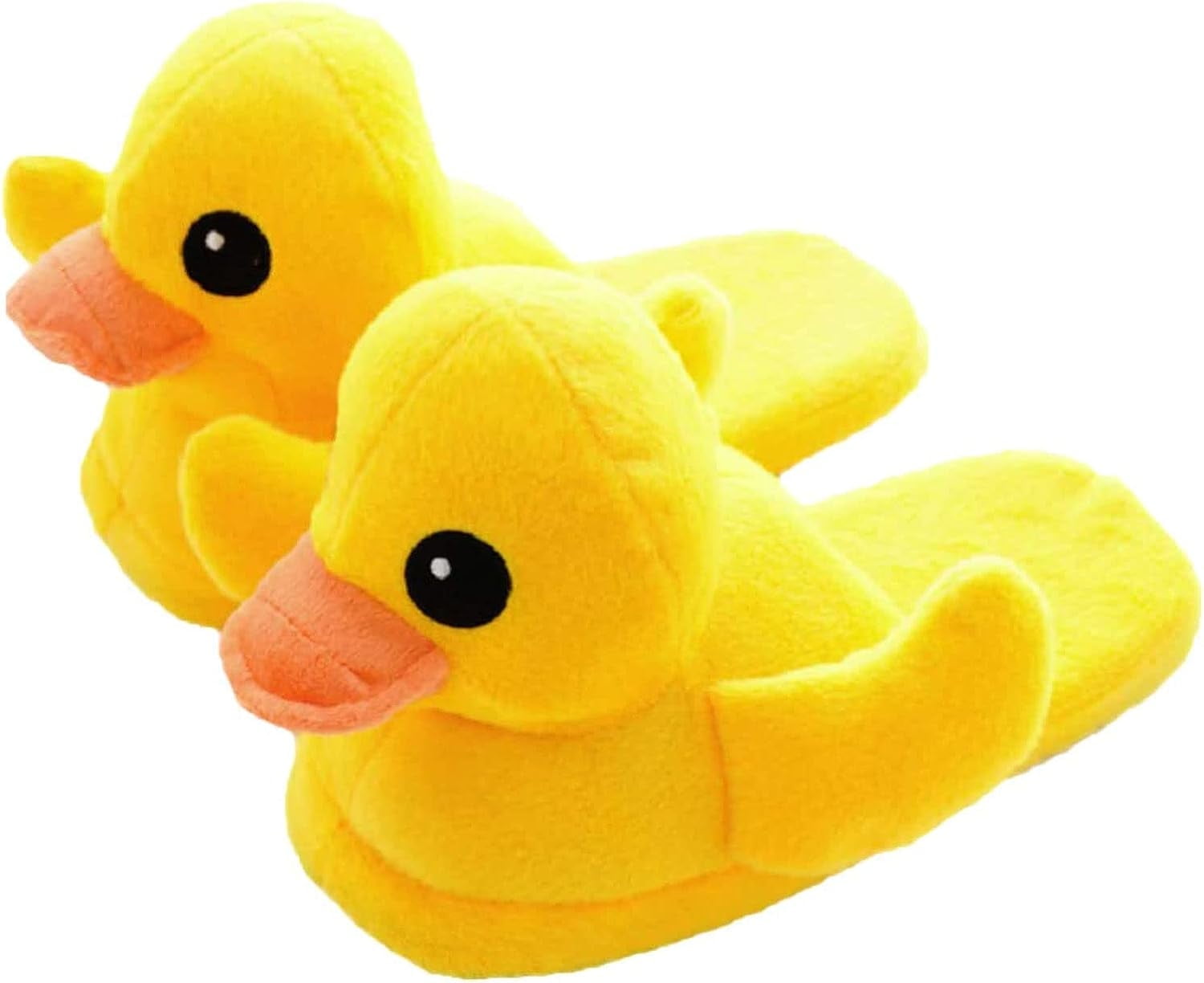 Duck Slippers, Yellow Duck Plush Cotton Slippers Household Shoes ...