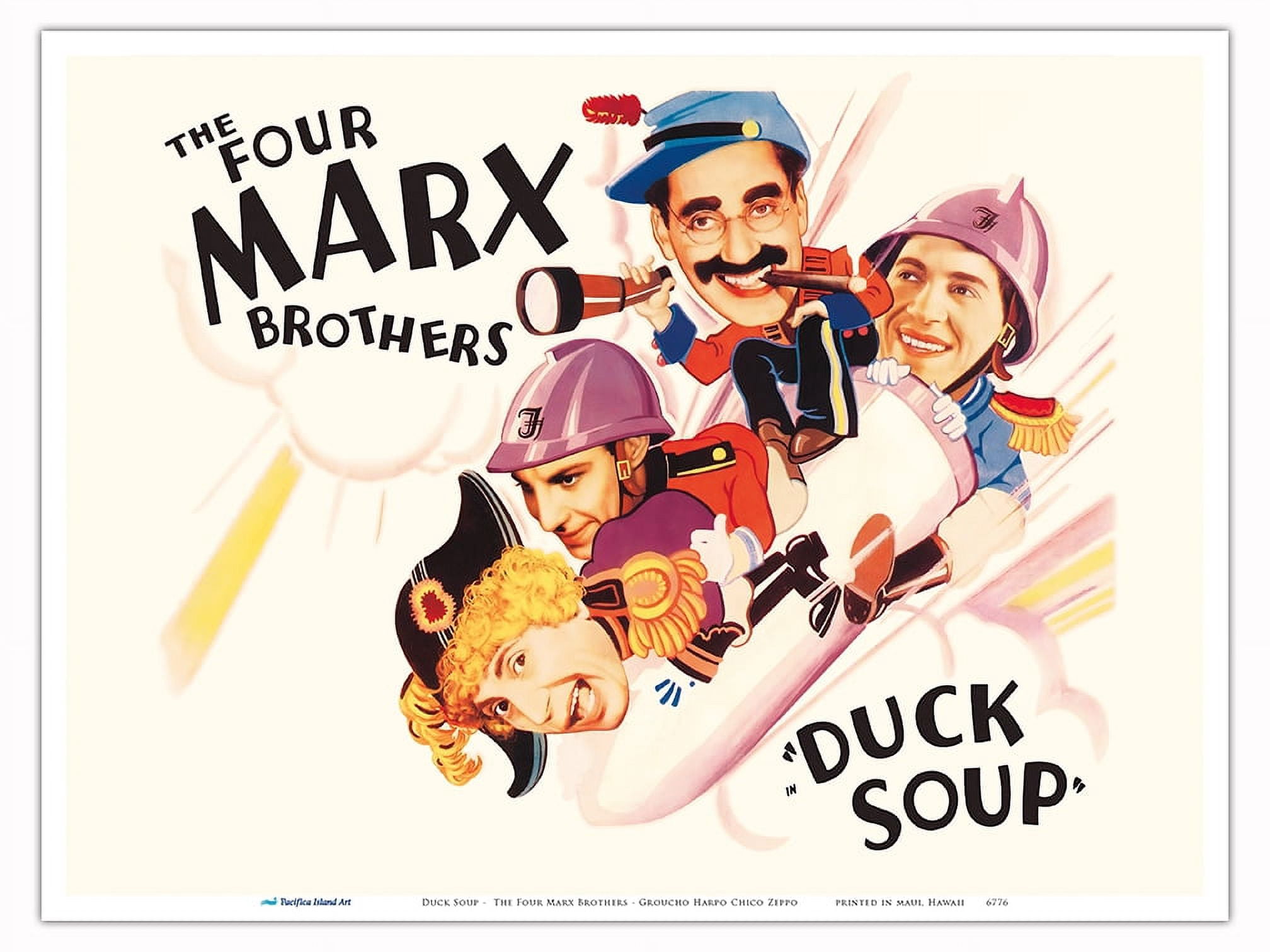 Duck Soup - Starring the Four Marx Brothers - Groucho Harpo Chico Zeppo ...