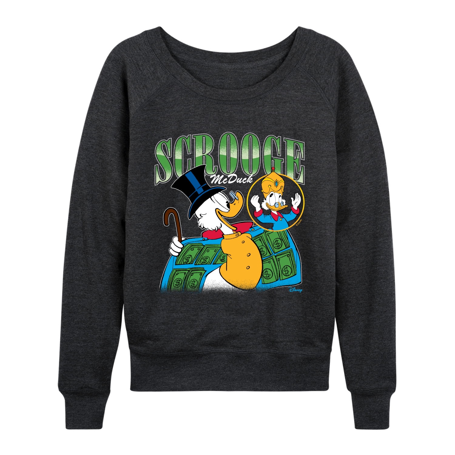 Duck Tales - Scrooge McDuck Bootleg - Women's French Terry Long Sleeve ...