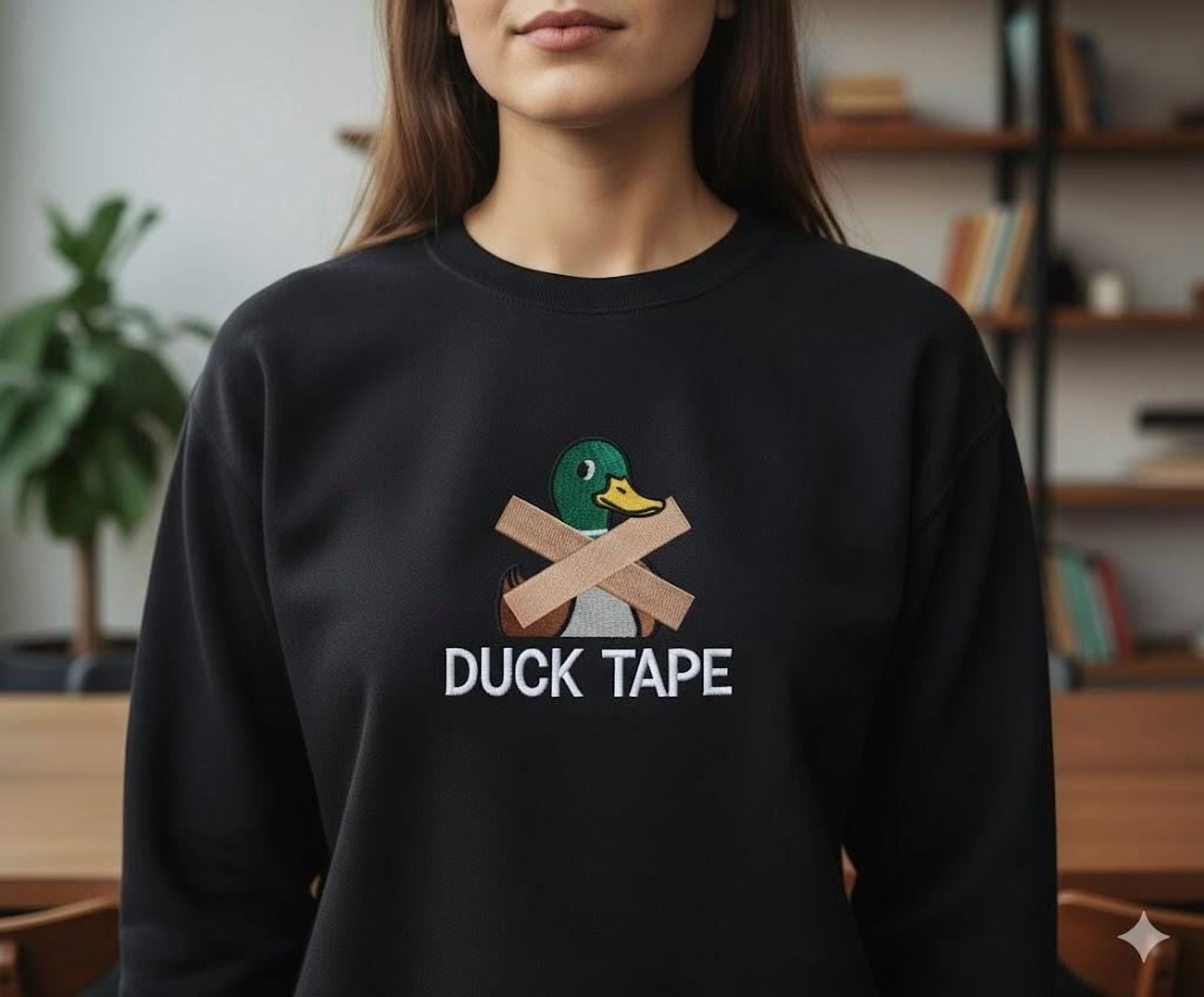 Duck Tape Embroidered Shirt | Funny Duck Pun Tee | Cute Animal ...