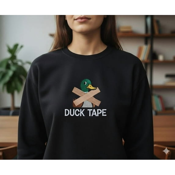 Duck Tape Embroidered Shirt | Funny Duck Pun Tee | Cute Animal ...