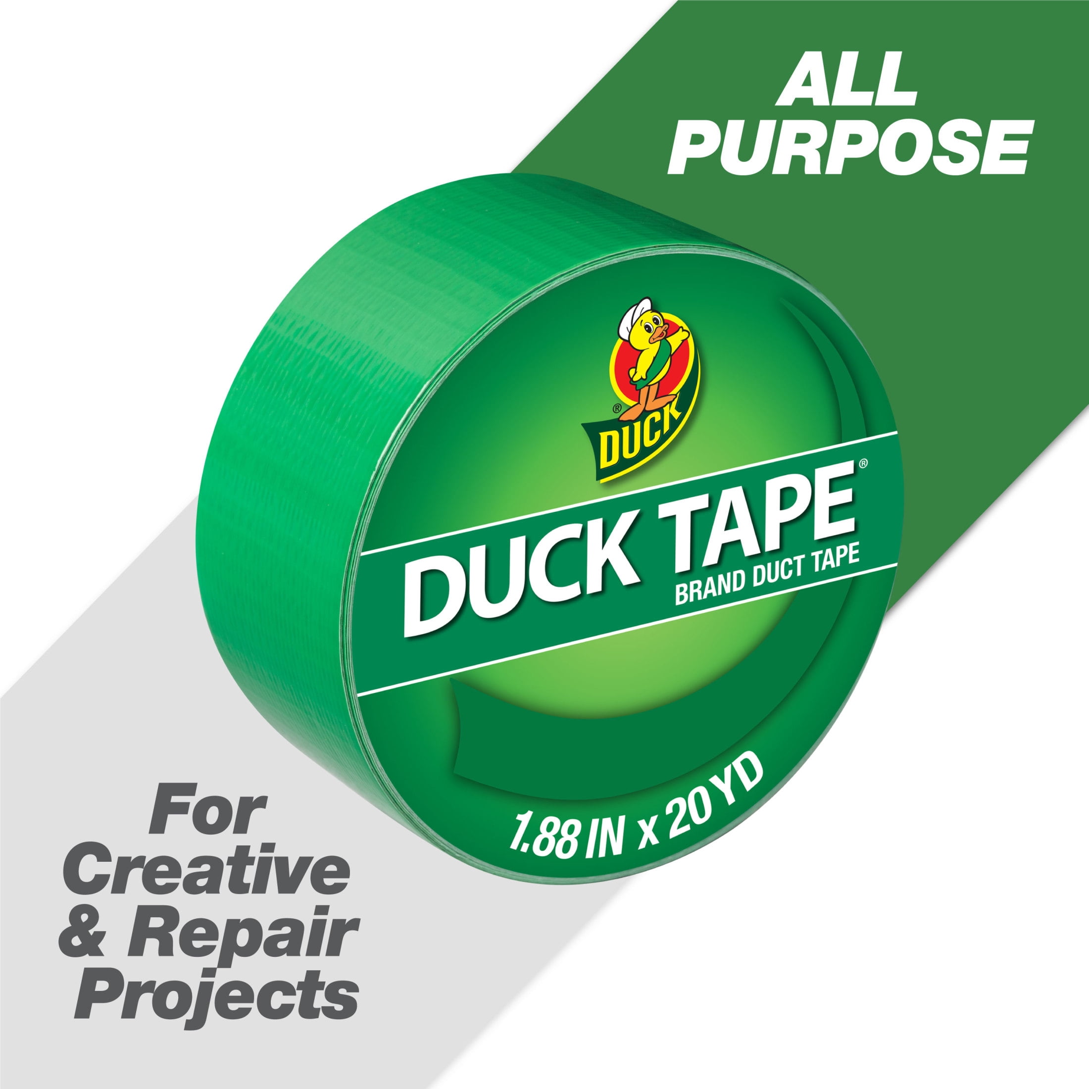 Duck Tape Solid Color Duck Tape, 1.88 in x 20 yds., Green Clover ...