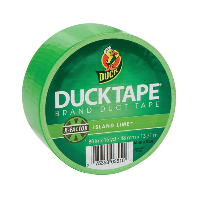 Duck Tape Solid Color Duck Tape, 1.88" x 15 yds., Neon Island Lime ...