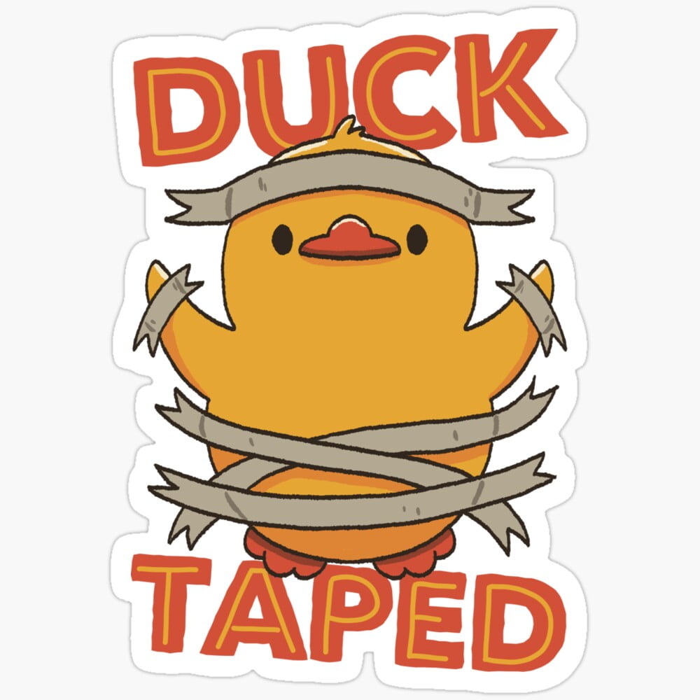 Duck Taped Brown Sticker Phone Decal Water Bottle Stickers Car Decals ...