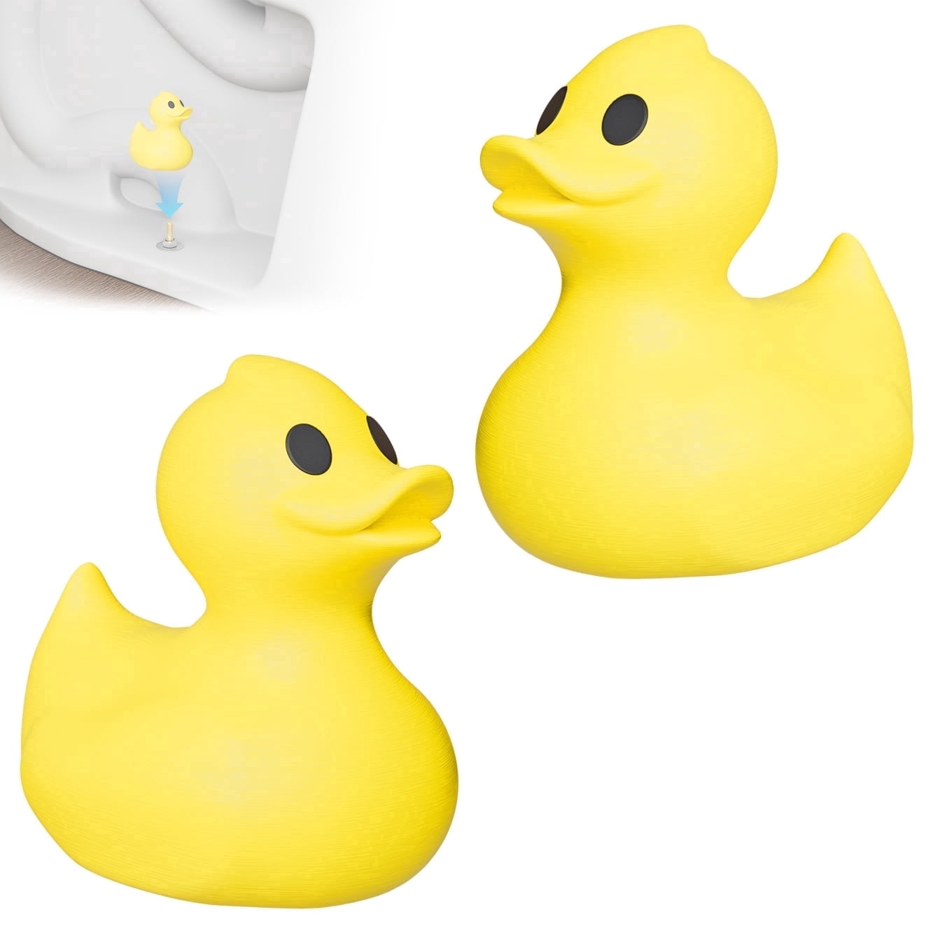 Duck Toilet Bolt Covers Decorative – 2PCS Cute Yellow Duck Bathroom ...