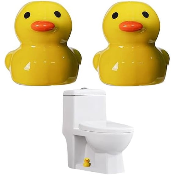 Duck Toilet Floor Bolt Caps, Ceramic Duck Toilet Bolt Covers, Cute Bird ...