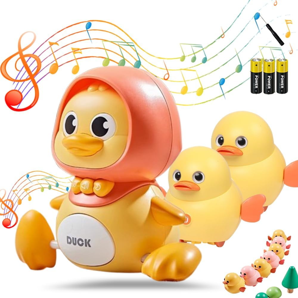 Duck Toy with Hatching Baby Ducks,2025 New Tummy Time Duck Family ...