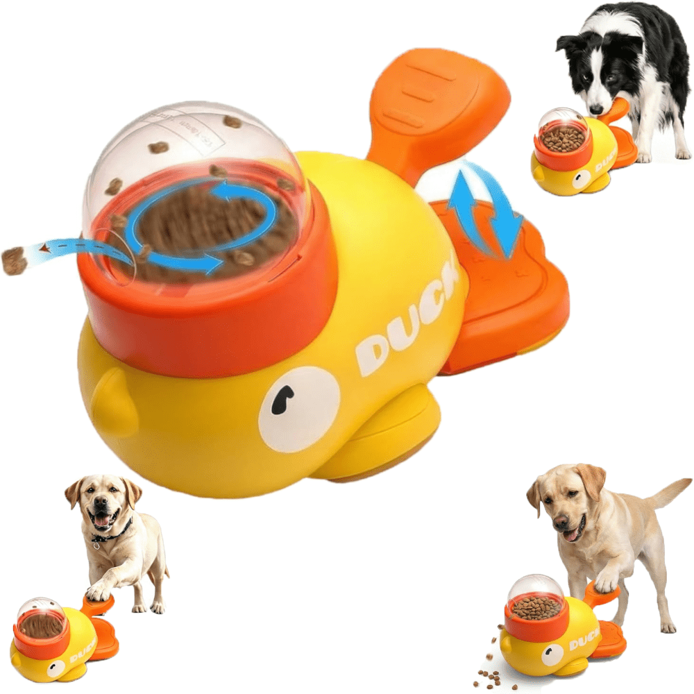 Duck Treat Dispenser Toy for Dog, Cat Treat Dispenser, Interactive Pet ...