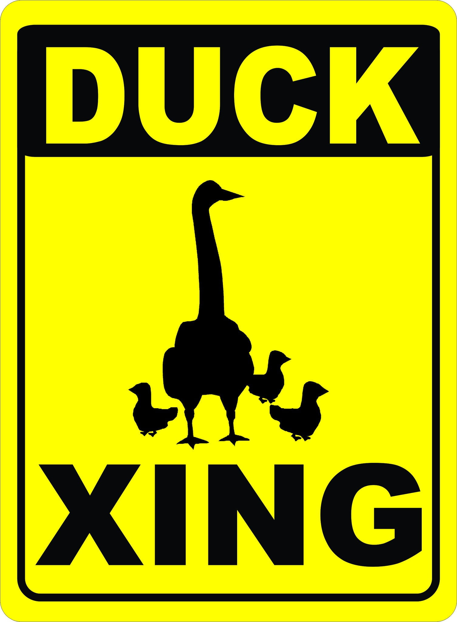 Duck Xing Crossing Sign - Walmart.com