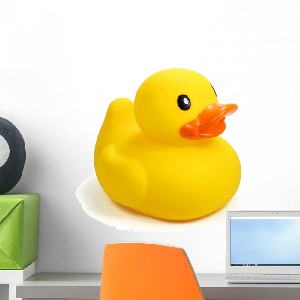 Duck Yellow Wall Decal by Wallmonkeys Peel and Stick Graphic (18 in H x ...
