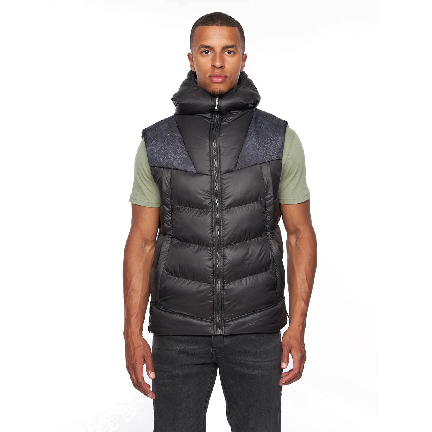 Duck and Cover Mens Rierson Hooded Vest - Walmart.com
