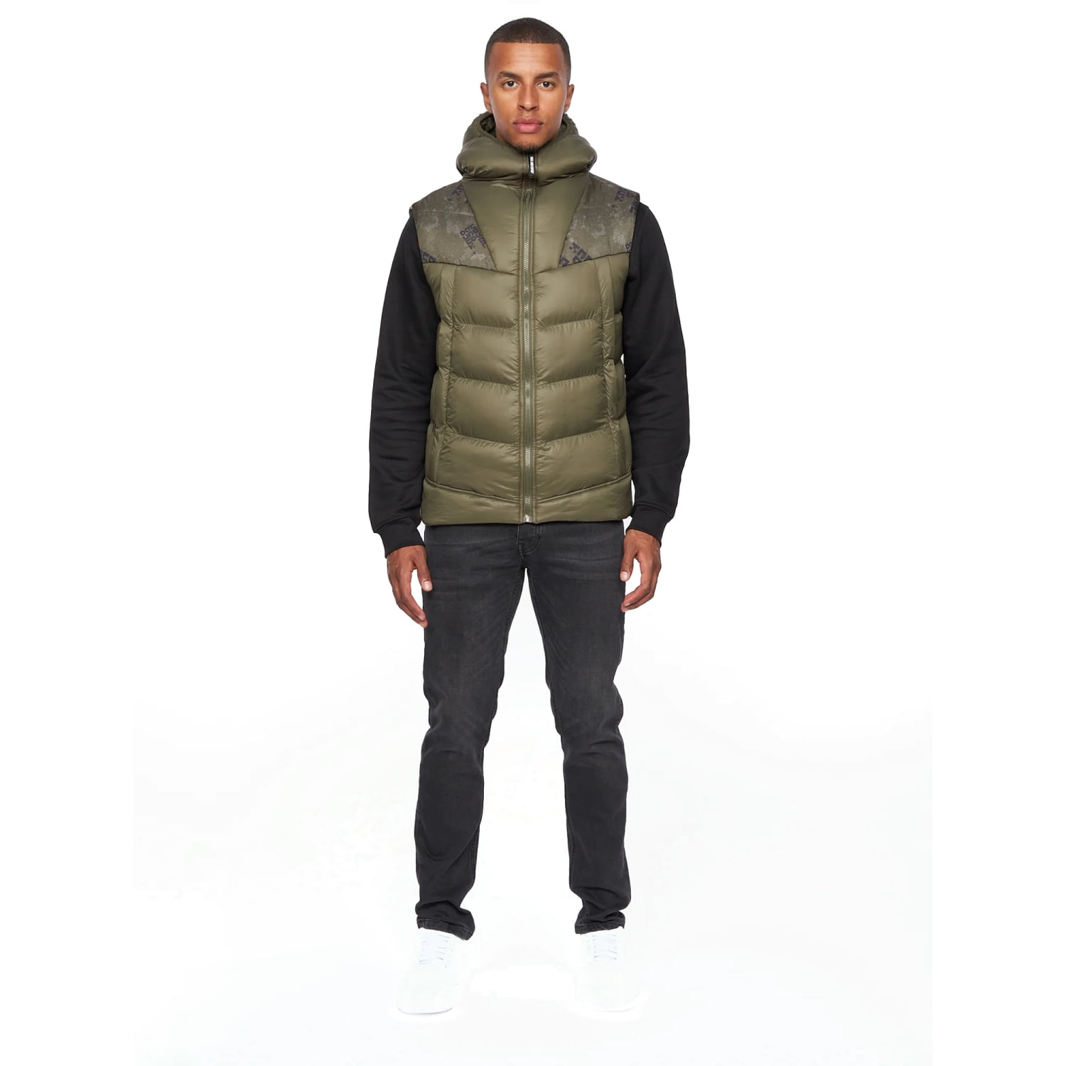 Duck and Cover Mens Rierson Hooded Vest - Walmart.com