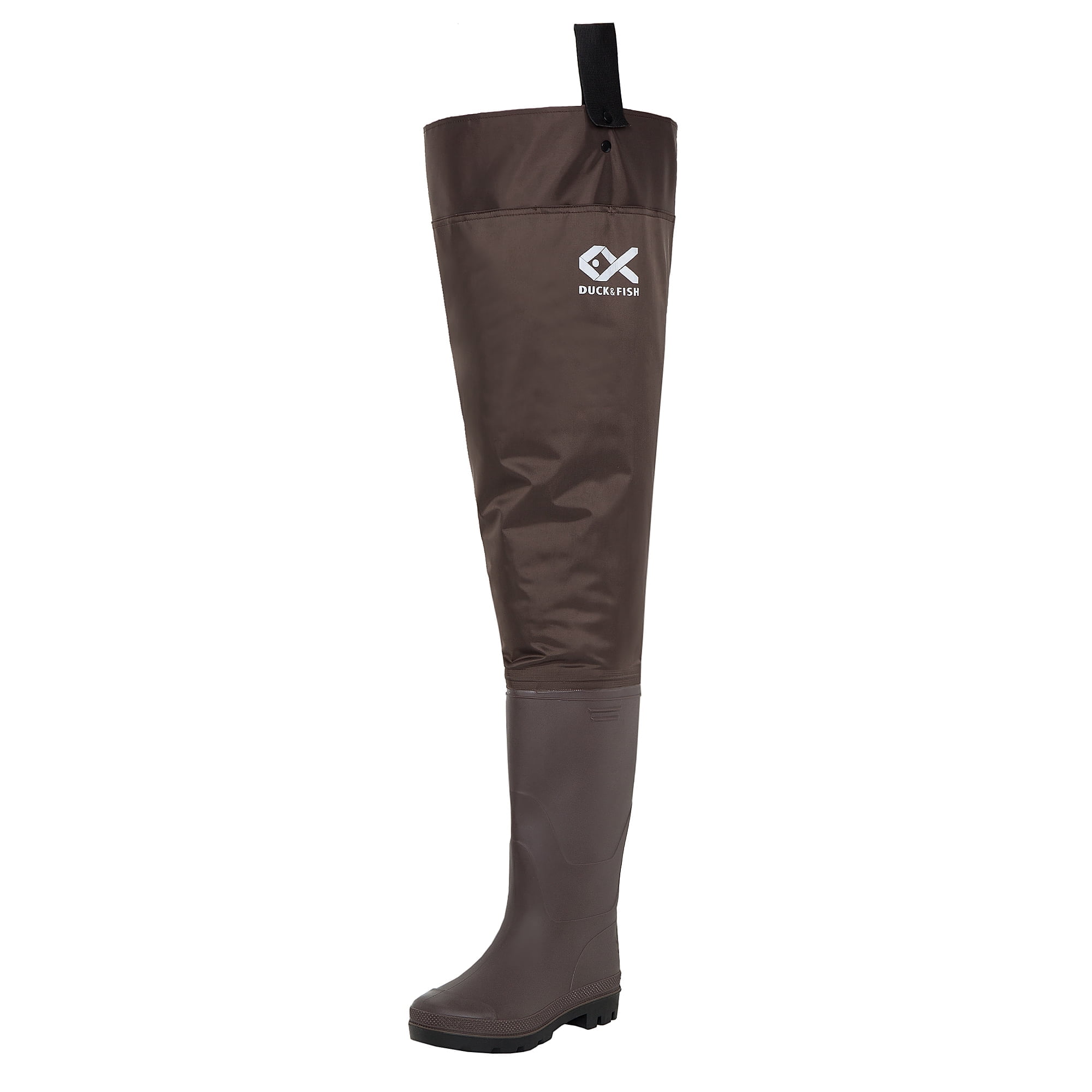 Duck and Fish Brown Fishing Wader Hip Boots-Size Men 10 / Women 12 ...