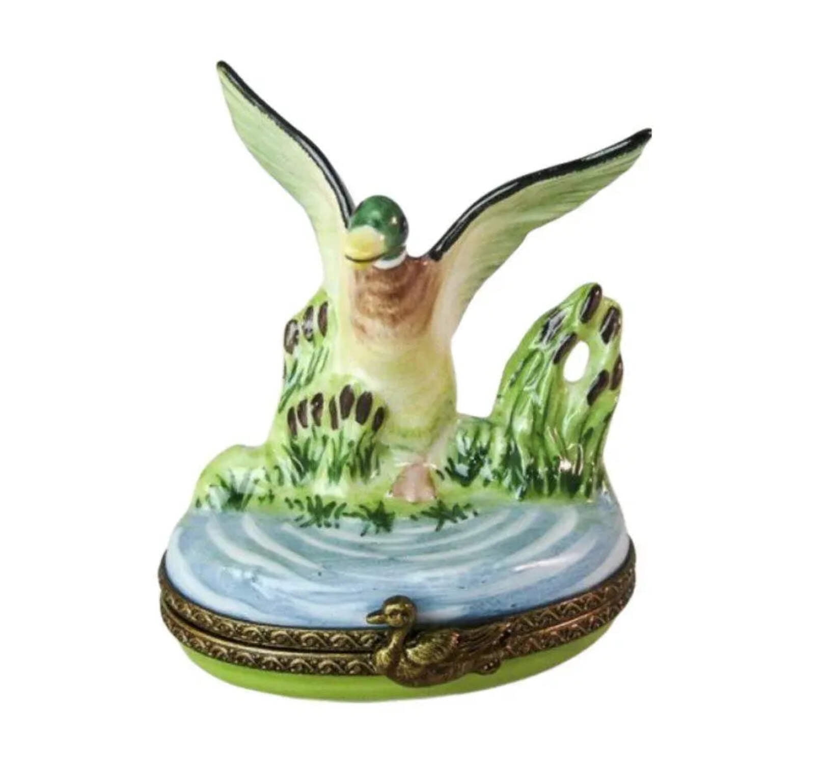 Duck in Flight Limoges Box Limoges Box Porcelain Figurine - Walmart.com
