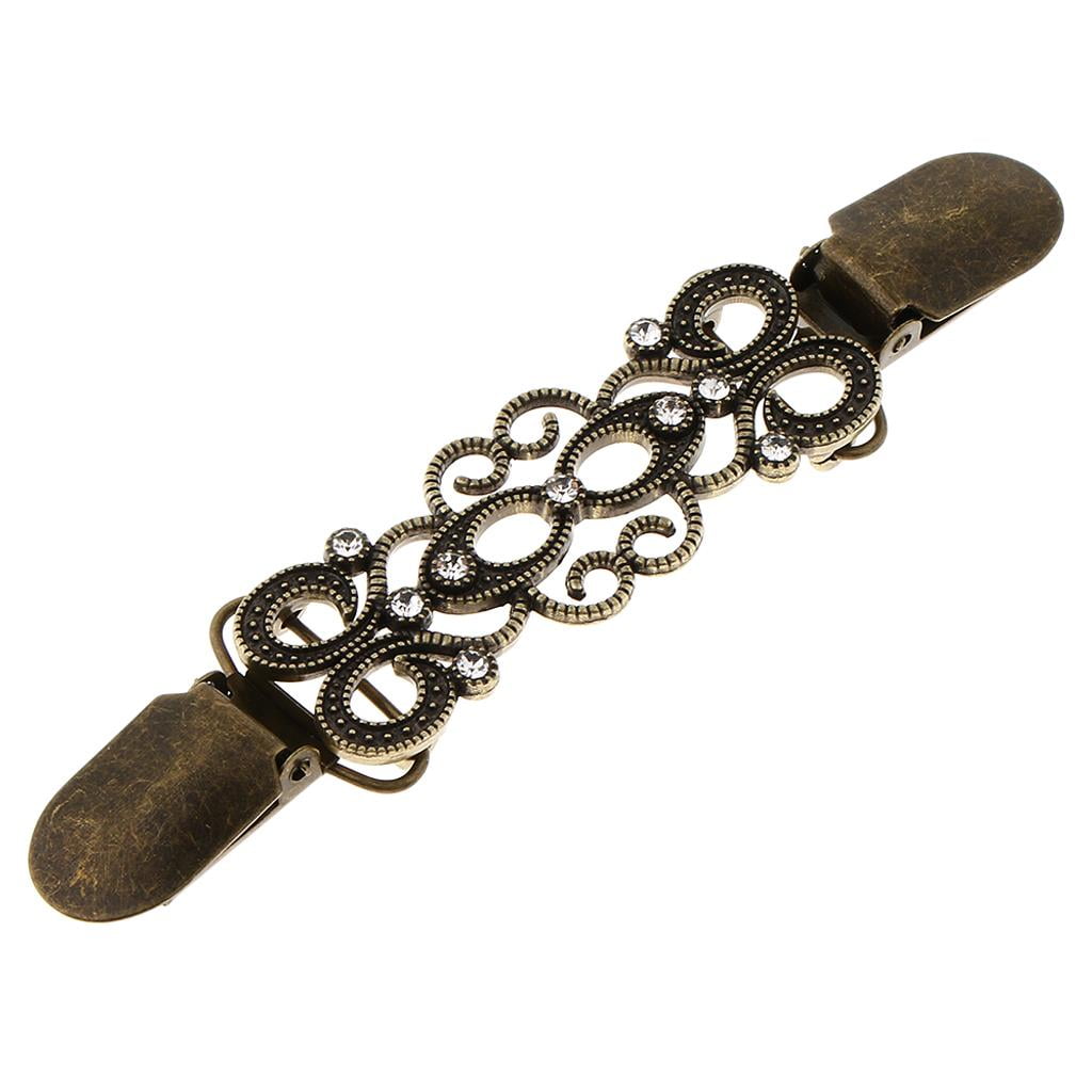 Duck-mouth Plated Sweater Shawl Clips Collar Holder Brass - Walmart.com