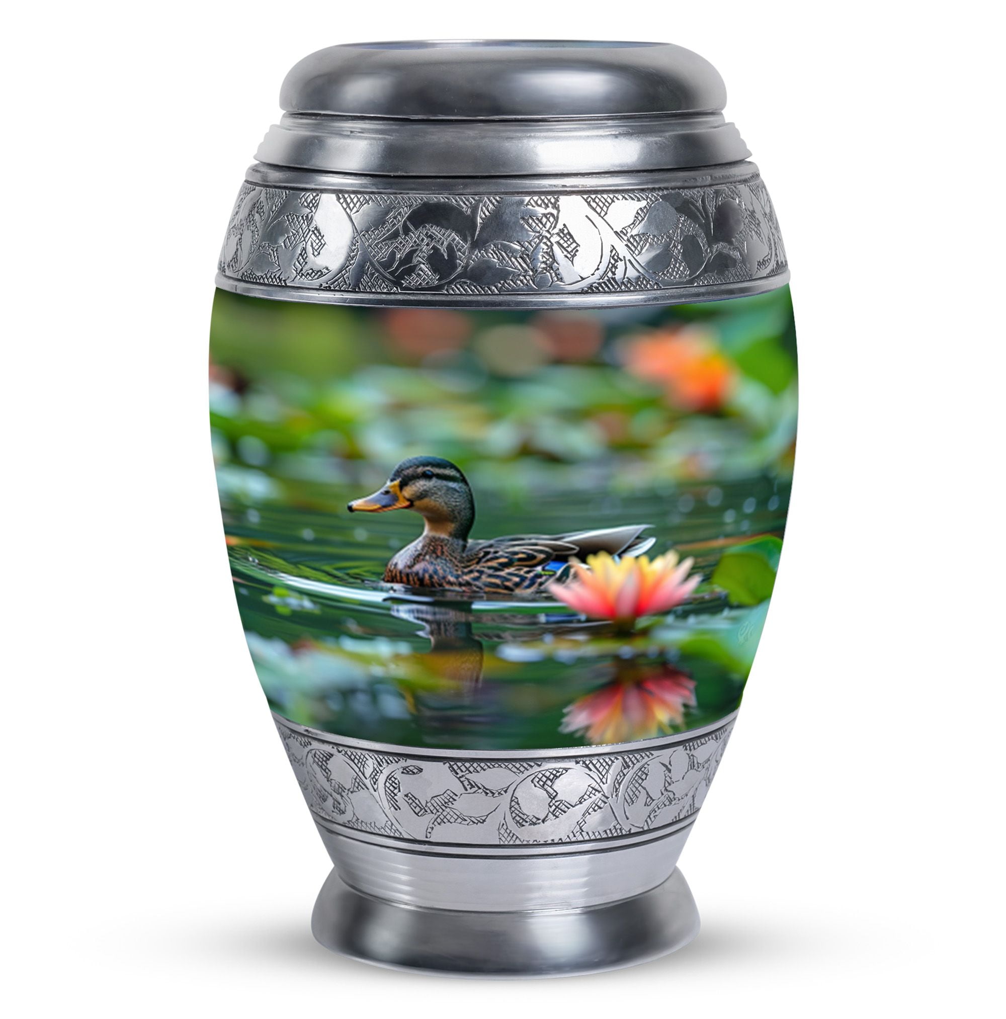 Duck's Lotus Cremation Urns For Human Ashes Adult Small, Urns For Ashes ...
