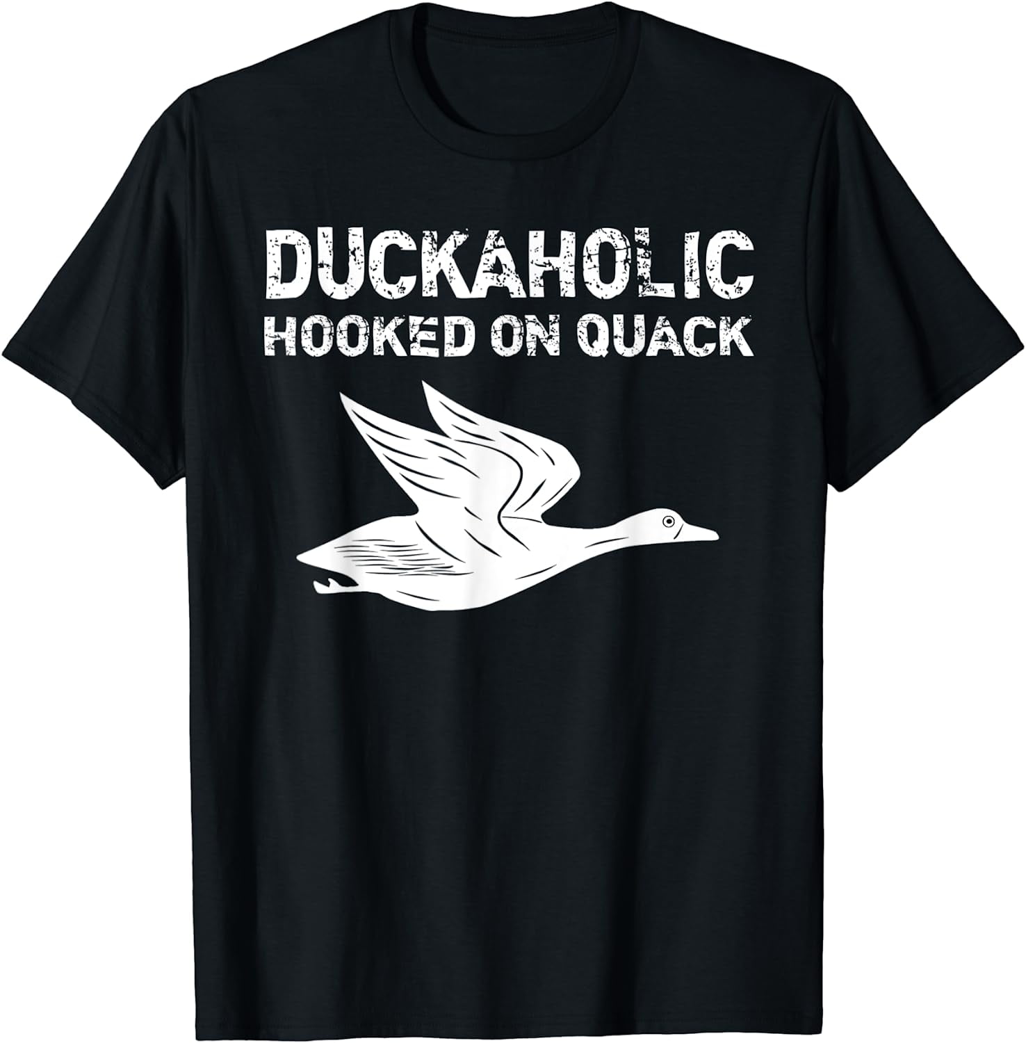 Duckaholic Hooked On Quack T-Shirt Father's Day Gifts Hunter - Walmart.com