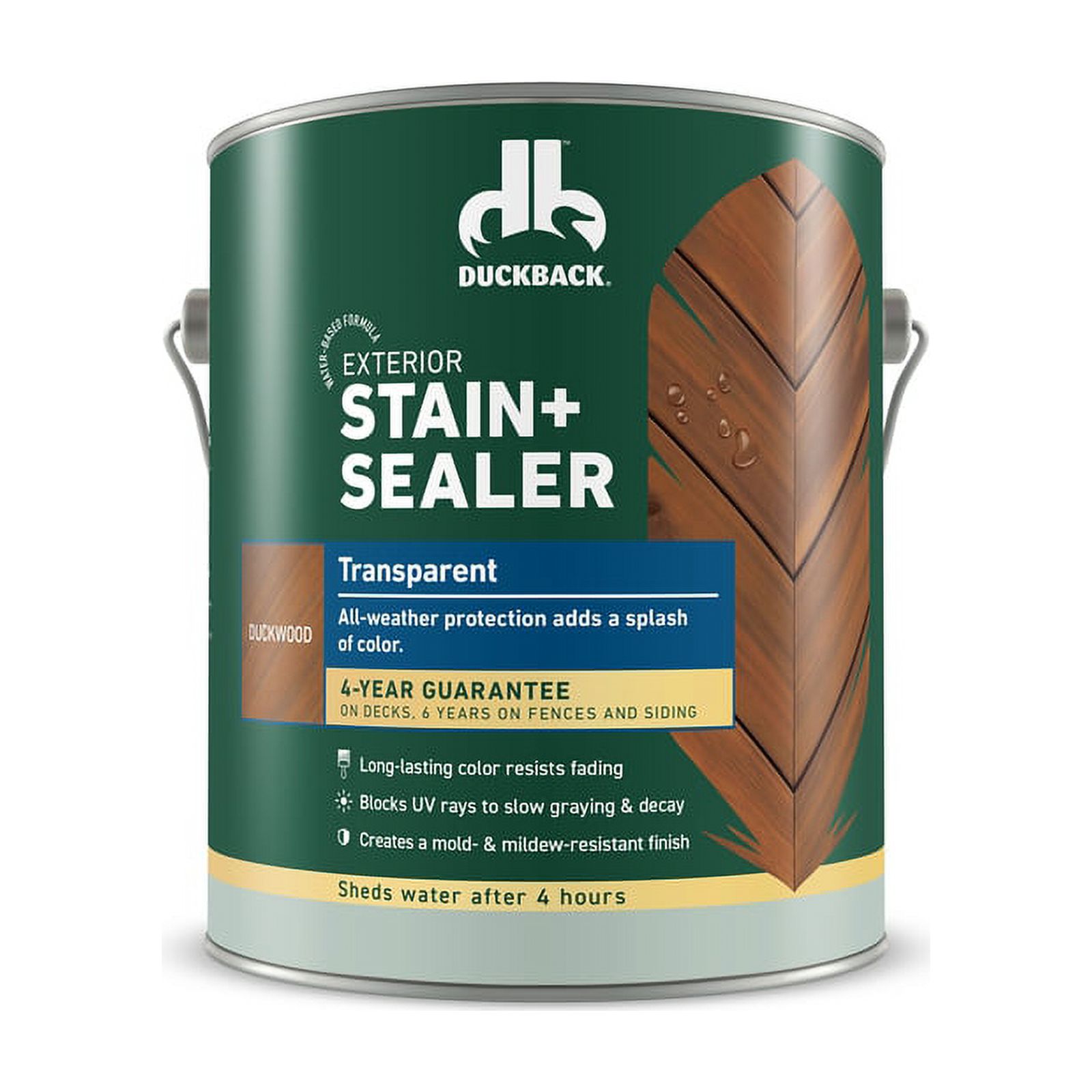 Duckback Transparent Duckwood Stain and Sealer 1 gal. - Walmart.com