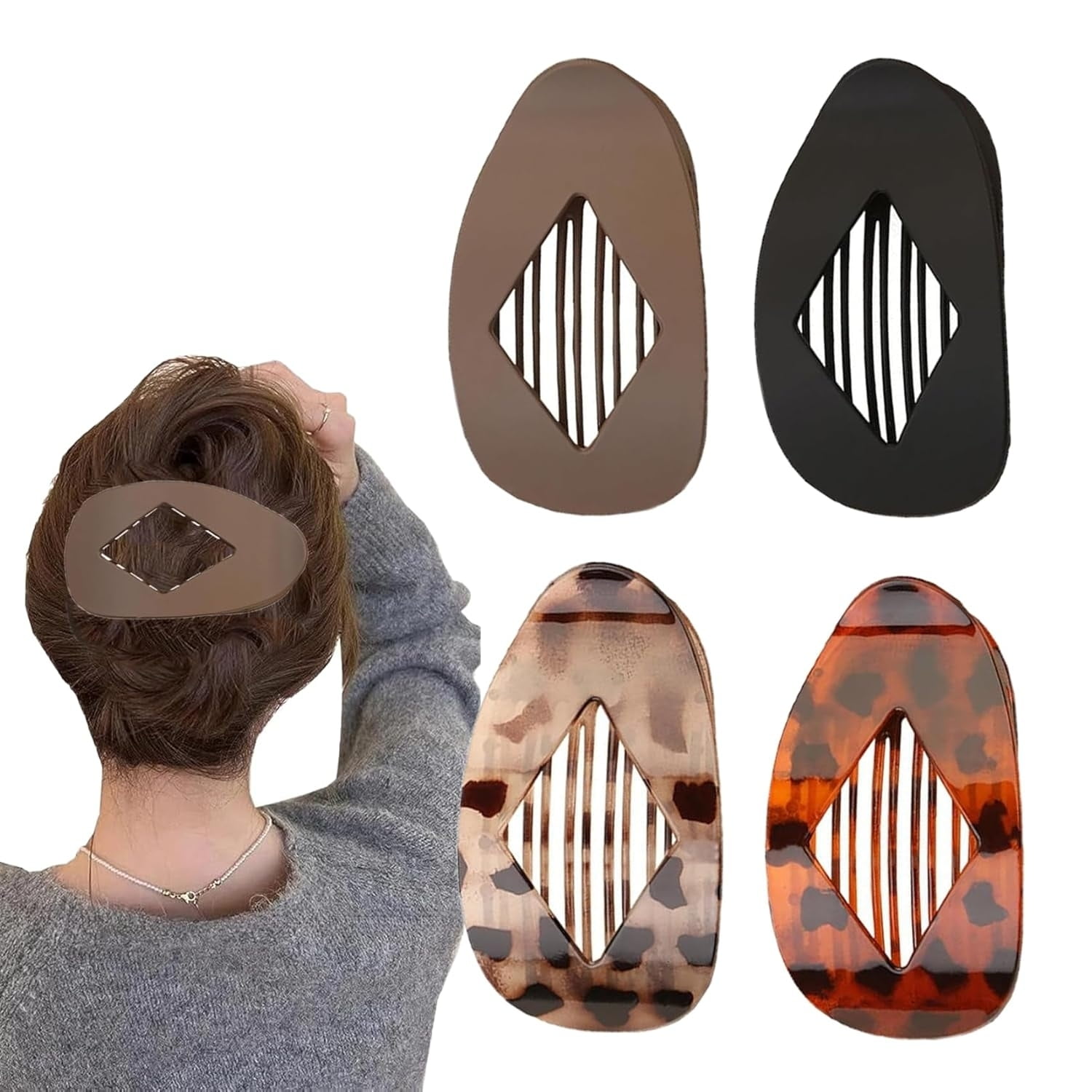 Duckbill Hair Clips for Women, 4/8 PCS Duckbills Flat Hairs Clips for ...