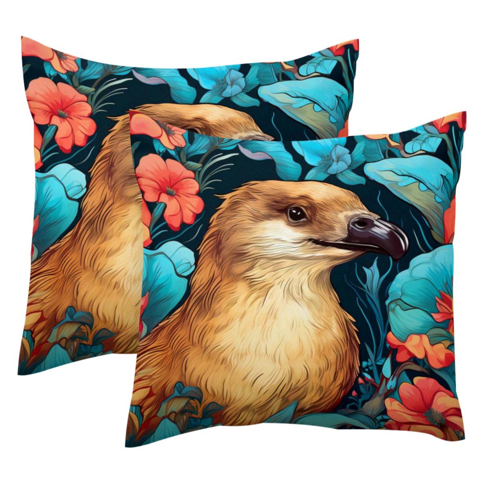 Duckbill Luxurious Velvet Throw Pillow Inserts 2PCS Chair Pillow Covers ...