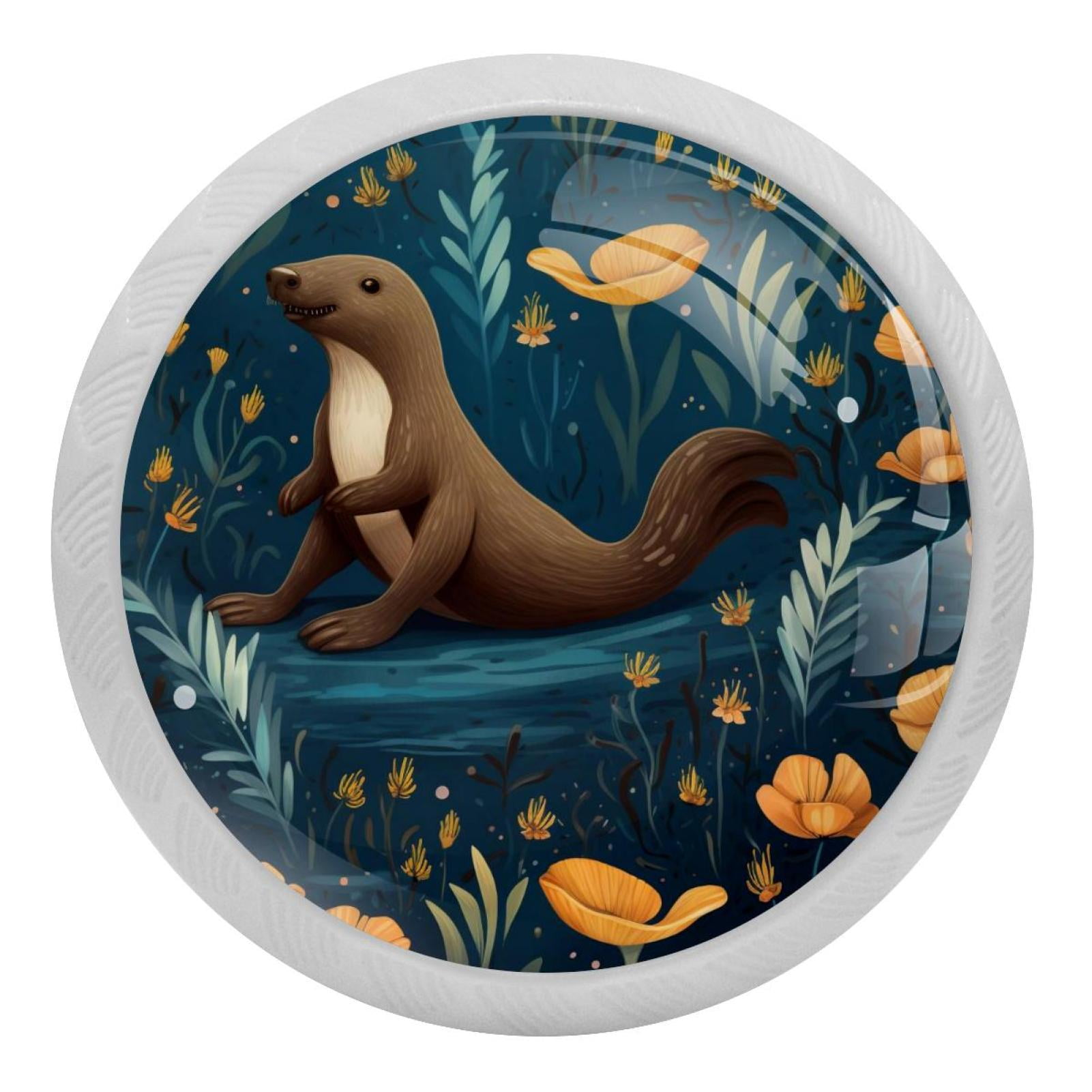 Duckbill Pattern 4PCS Cabinet Knobs Pulls Fluorescent Drawer Handle ...