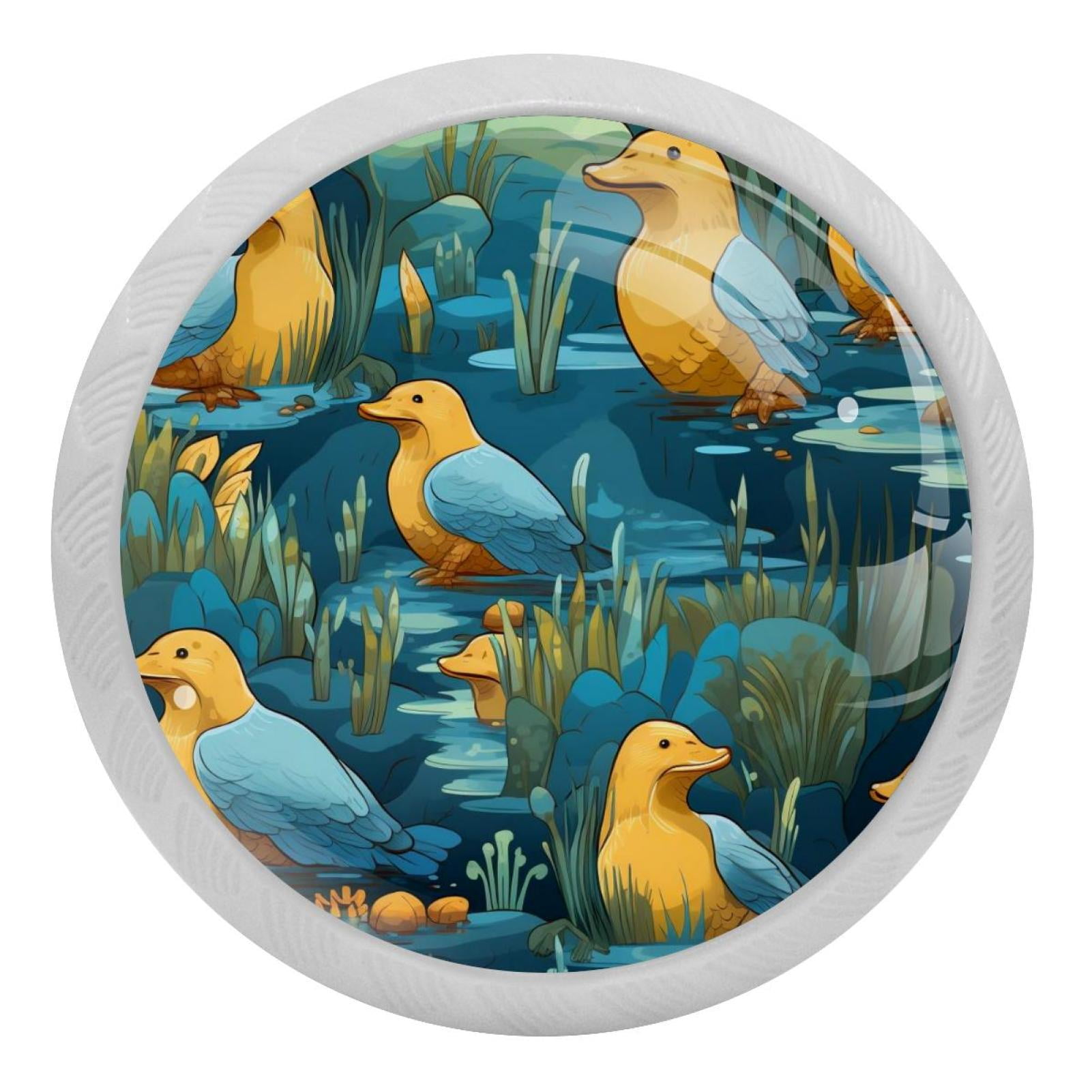 Duckbill Pattern 4PCS Cabinet Knobs Pulls Fluorescent Drawer Handle ...