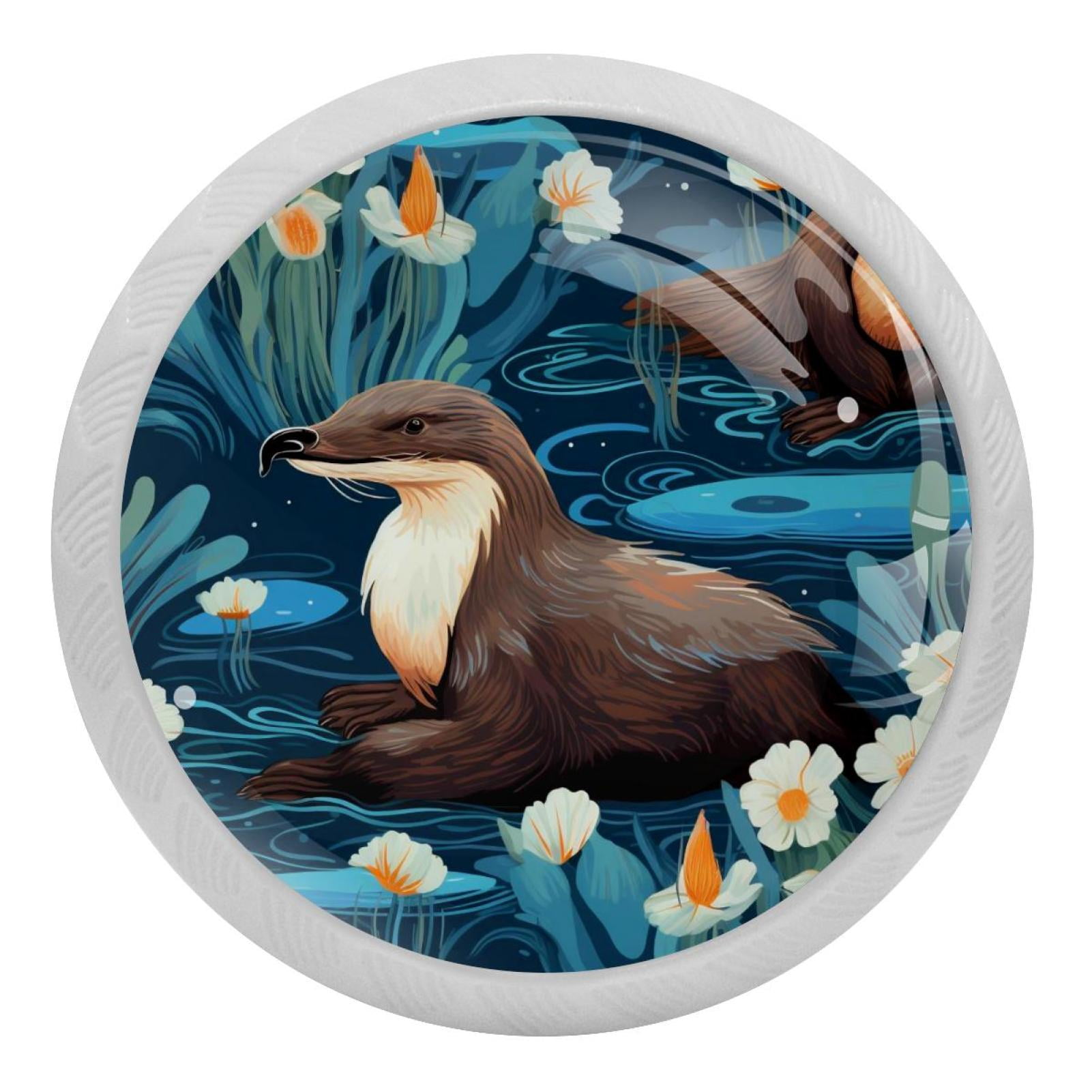 Duckbill Pattern 4PCS Cabinet Knobs Pulls Fluorescent Drawer Handle ...