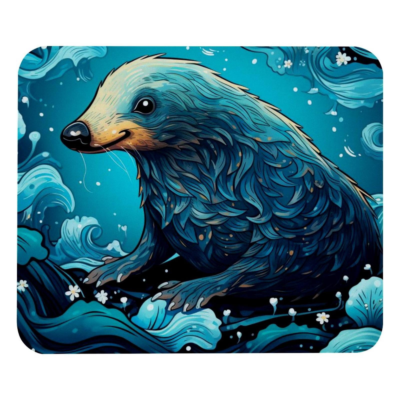 Duckbill Pattern Mousepad Square Thickness 2mm Desk Mat Office Home Use ...