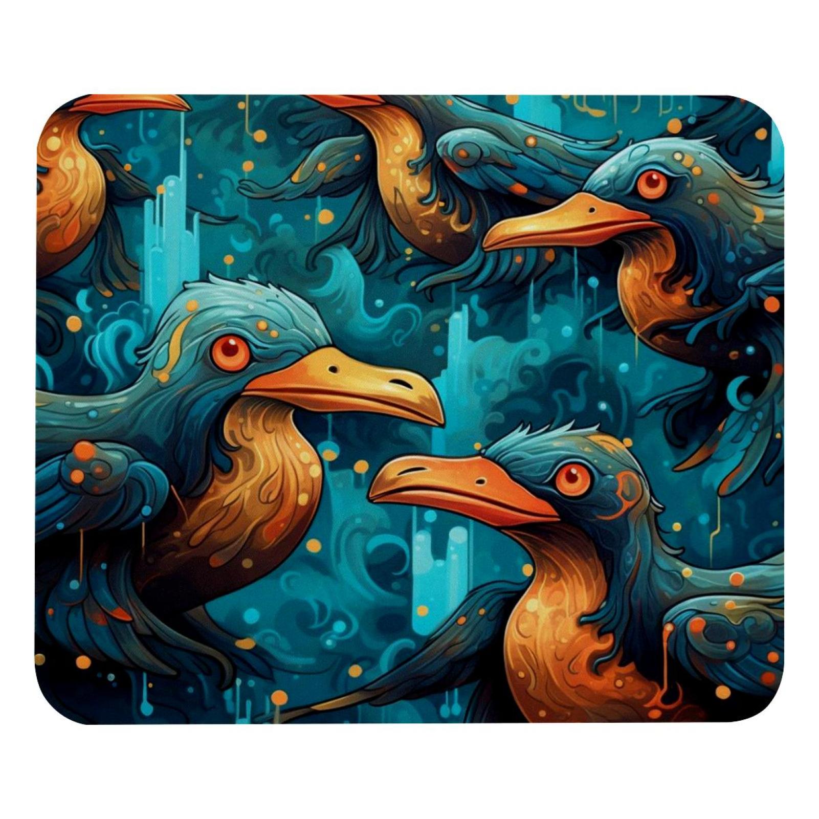 Duckbill Pattern Mousepad Square Thickness 2mm Desk Mat Office Home Use ...