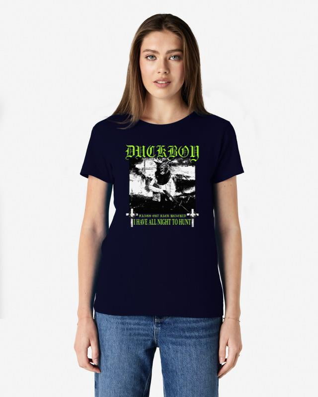 Duckboy Fangs Out Back Hunched Hunter Style Unisex tee, for men & women ...