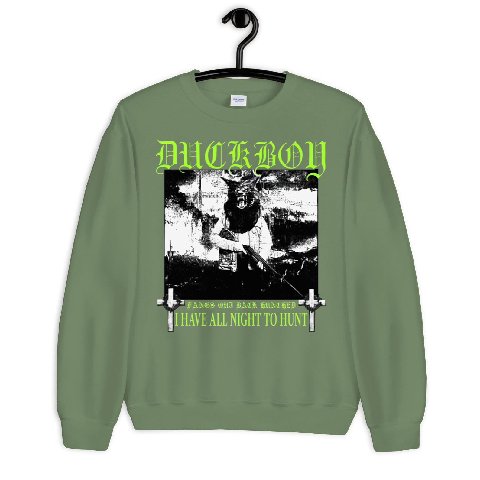 Duckboy Fangs Out Back Hunched I Have All Night To Hunt Shirt-TH29074 ...