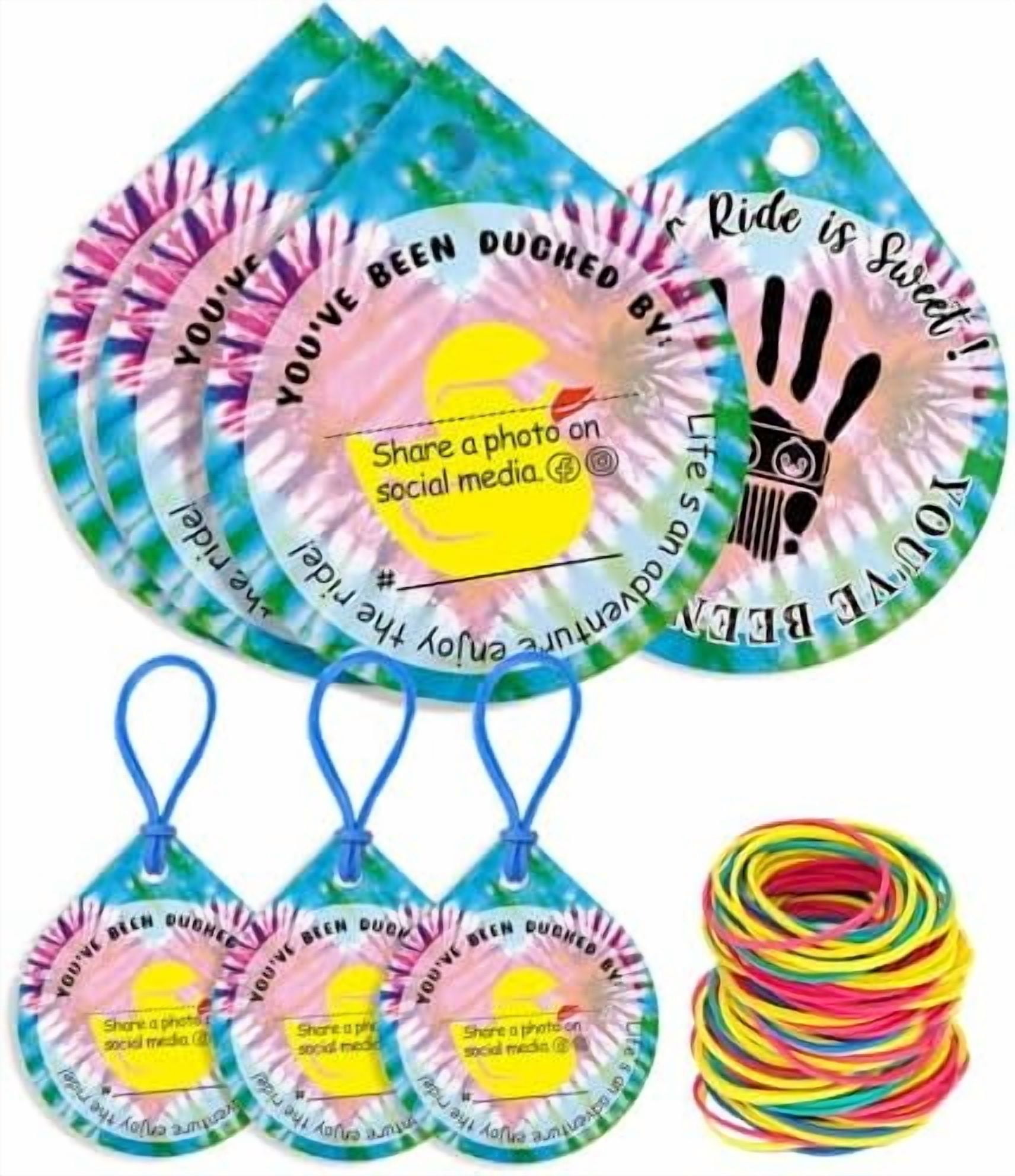 Ducked Tags | 30 Pack 2.5 x 2.05in Round Water Drop Shape Duck Cards ...