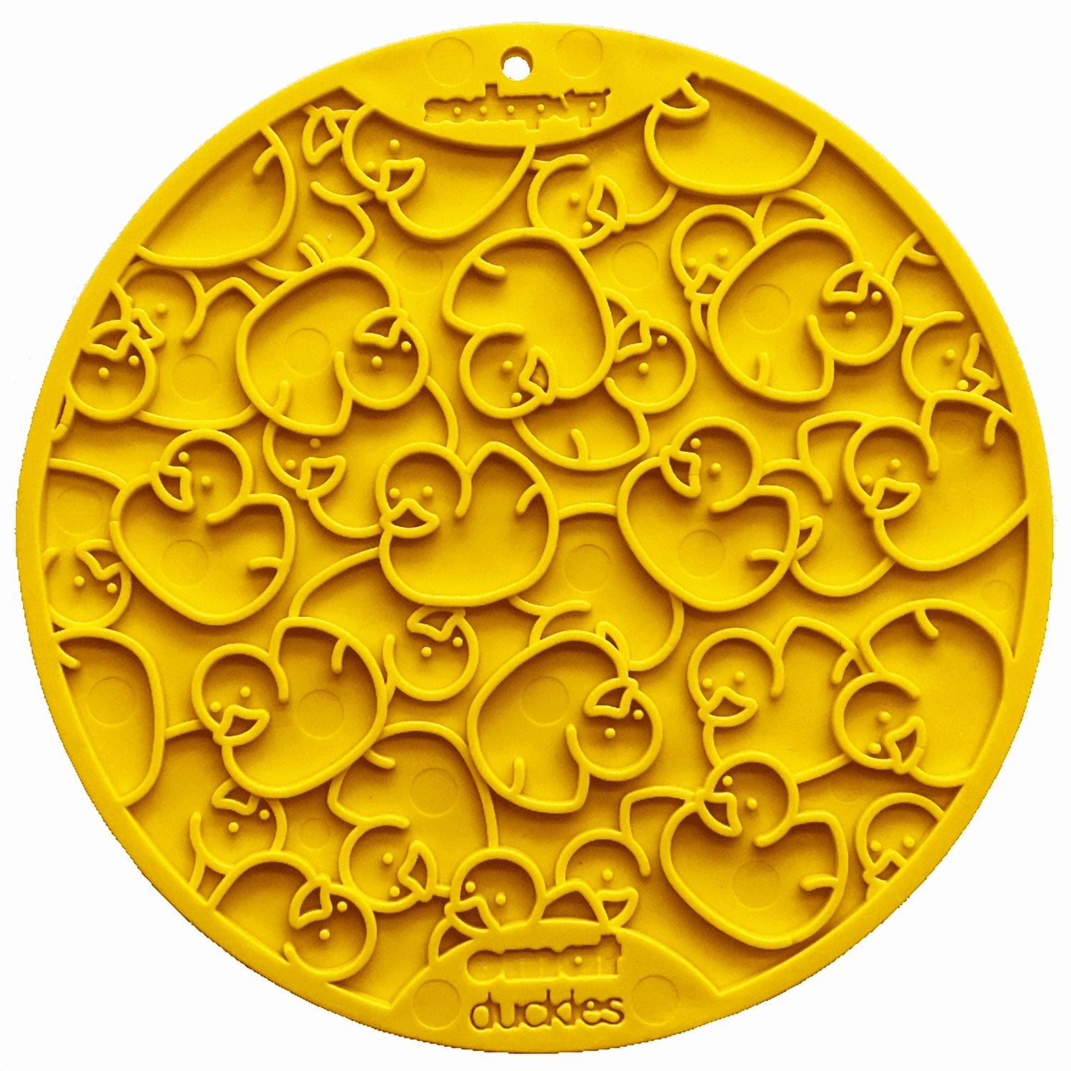 Sodapup Duckies eMat Enrichment Lick Mat With Suction Cups, L, Yellow ...