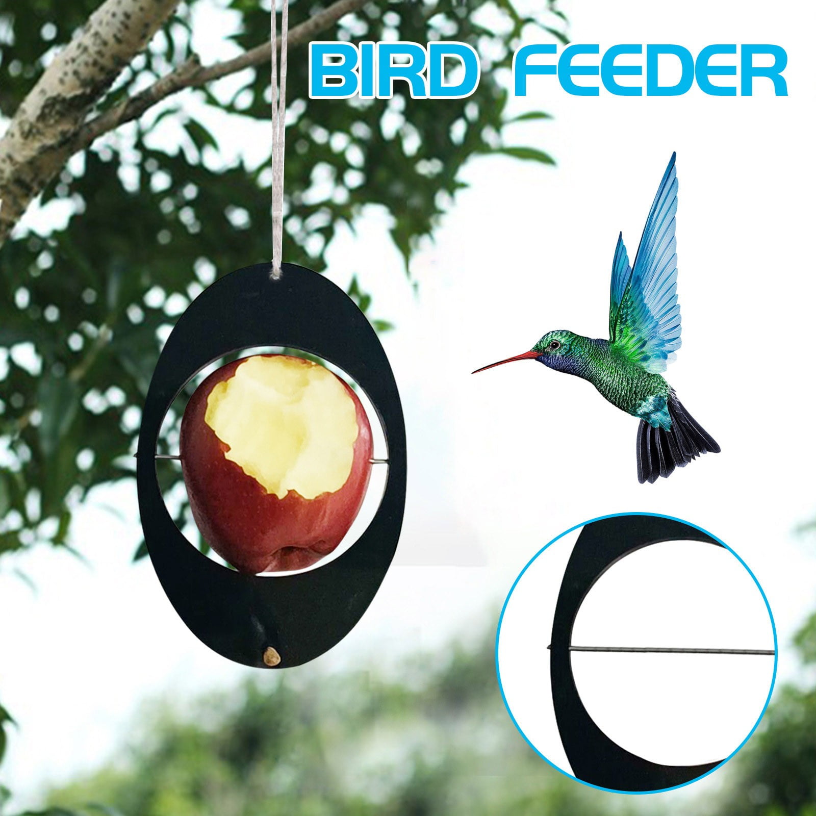 Ducklings Feeder on Pole Wind Chine Stand Chicken Water Feeder Post for ...