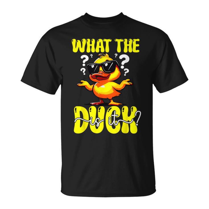 What The Ducks Is It Baby Gender Reveal Party Baby Shower T-Shirt – Fun ...
