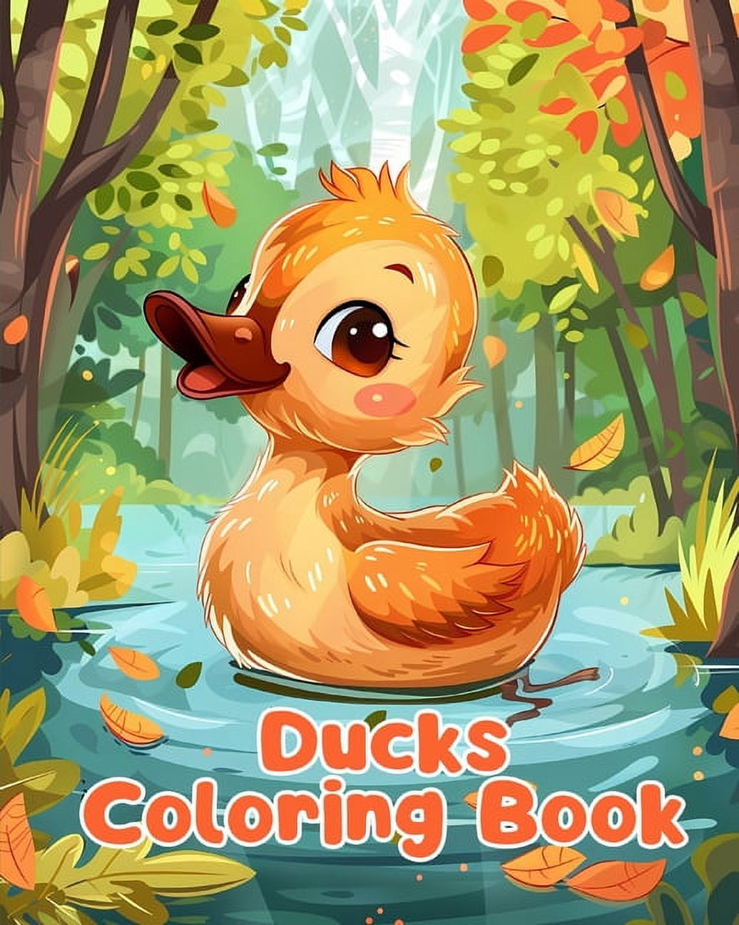 Ducks Coloring Book: Simple Ducks Coloring Pages For Kids Ages 1-3 ...