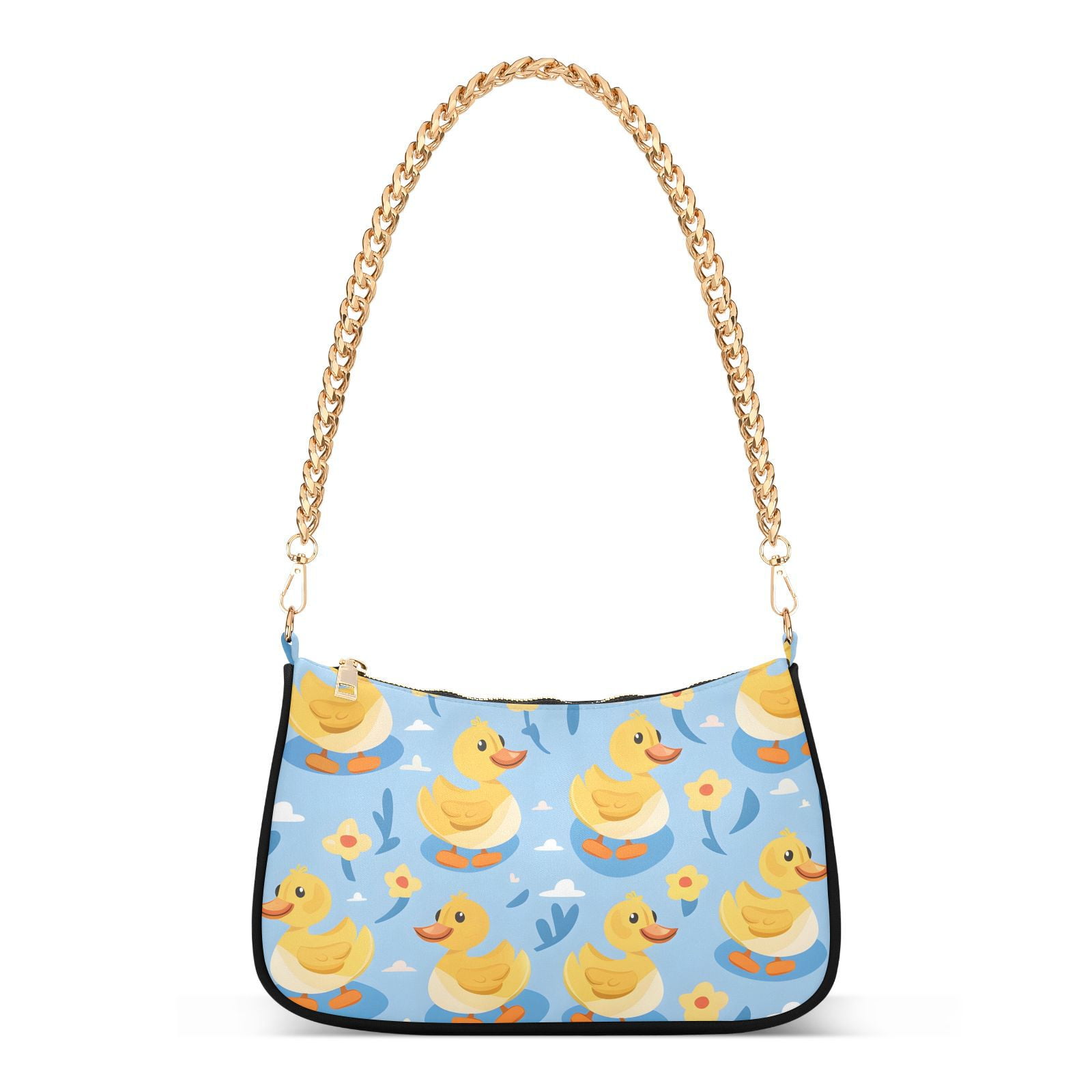 Ducks FlowersWomen Small Shoulder Bag Crossbody Tote Hobo Bags Purse ...