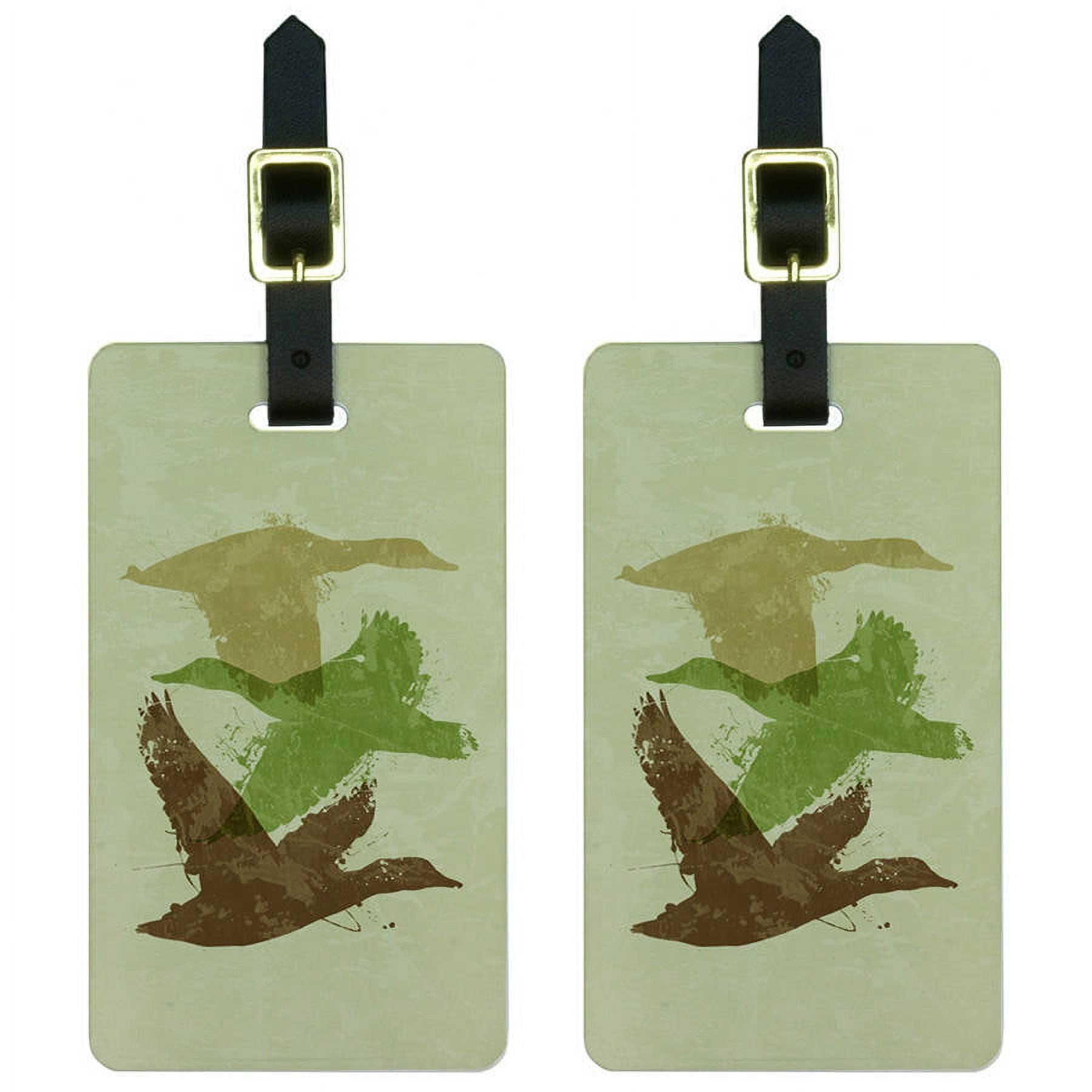 Ducks Flying Design Hunting Hunter Camouflage Luggage Tags ID, Set of 2 ...
