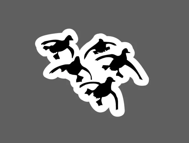 Ducks Flying Sticker Flock Waterproof Sticker Phone Decal Water Bottle ...
