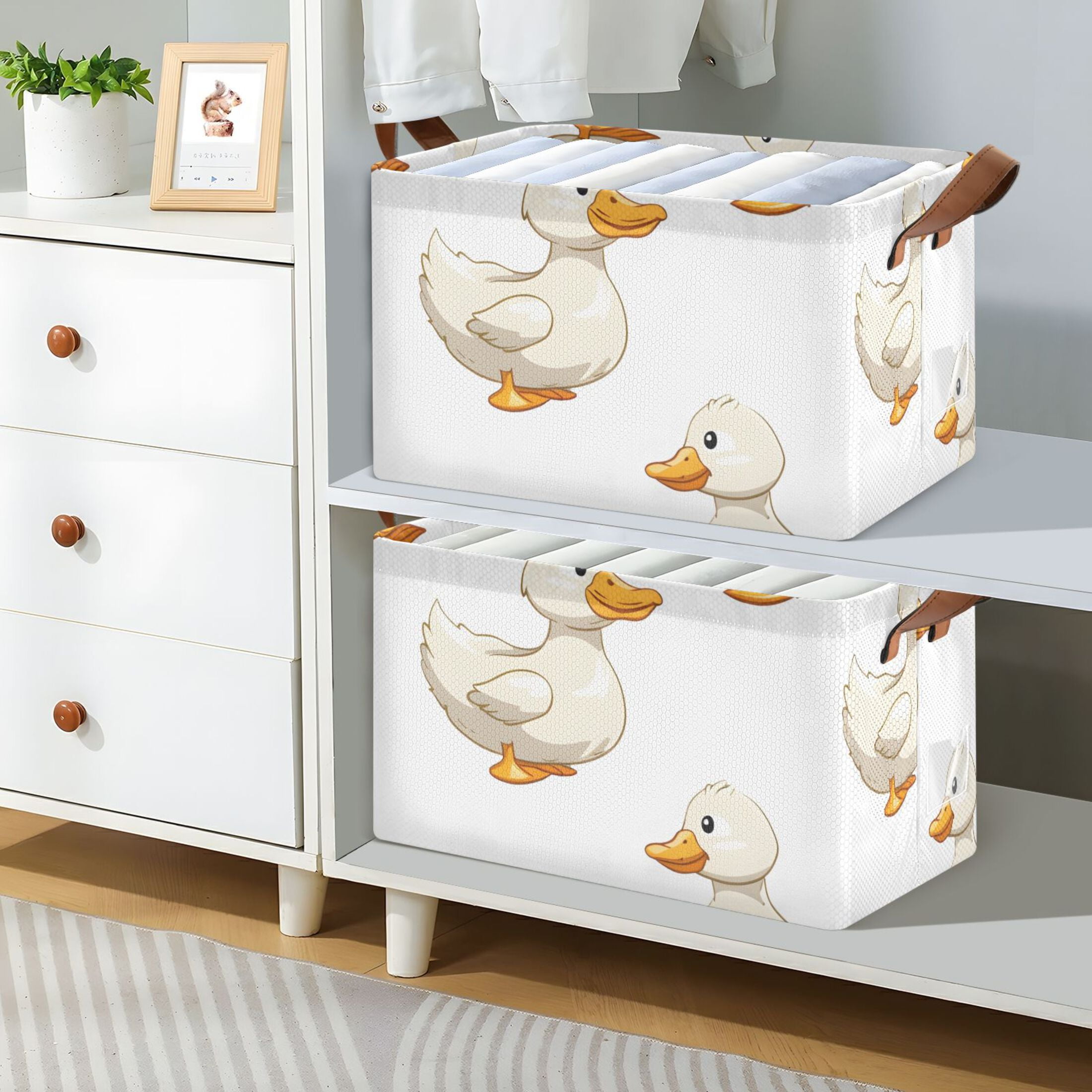 Ducks Foldable Storage Large Fabric Storage Baskets Organizer Storage ...