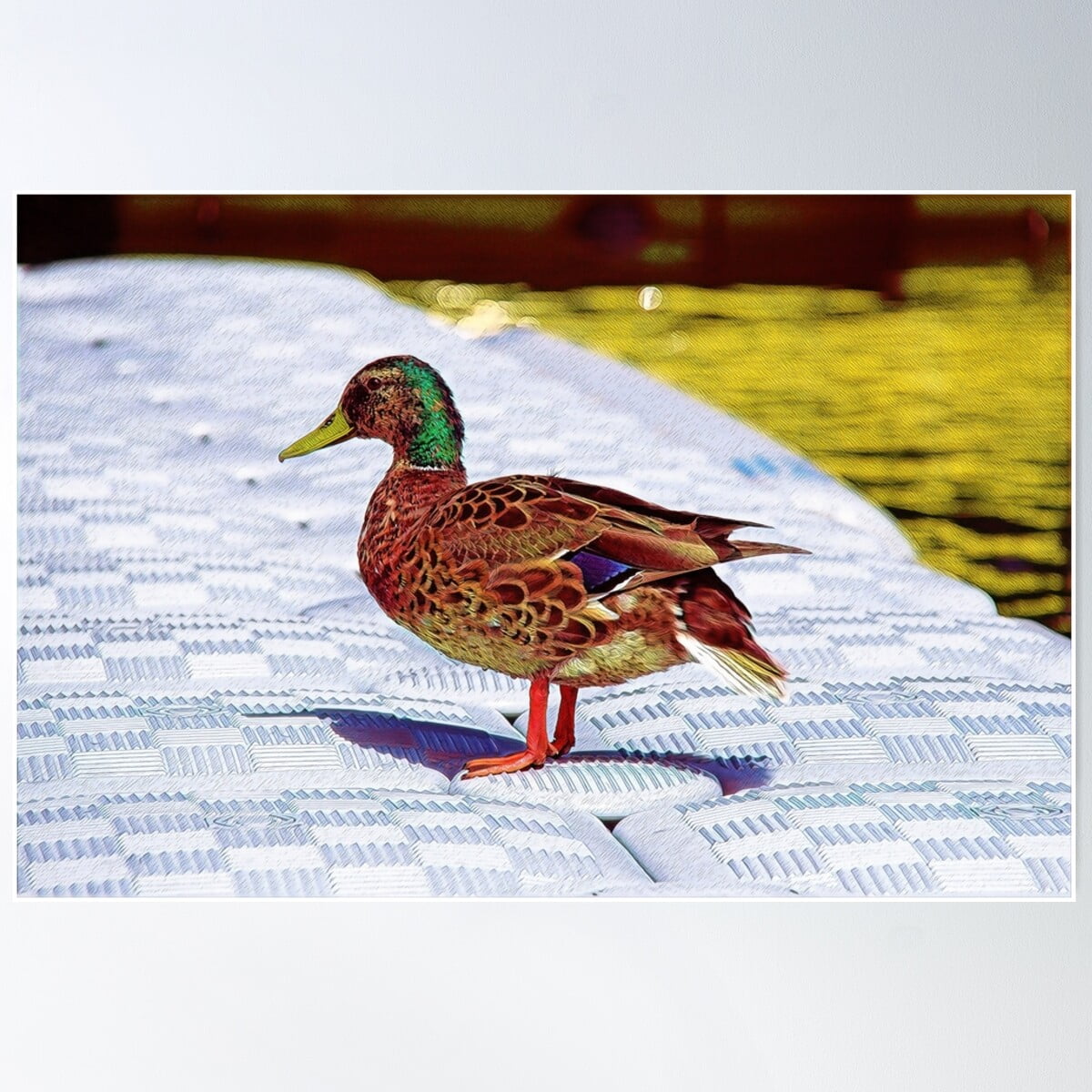 Ducks Poster Wall Art, Modern Wall Decor For Living Room Bedroom, 24x36 ...